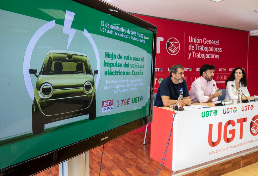 UGT | UGT FICA, UGT en Verde y T&E presentan la Hoja de Ruta para el Impulso del Vehículo ...